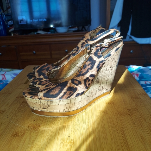Material Girl | Shoes | Ultra Platform Wedge Cheetah Print | Poshmark